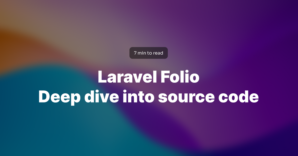 Laravel Folio deep dive